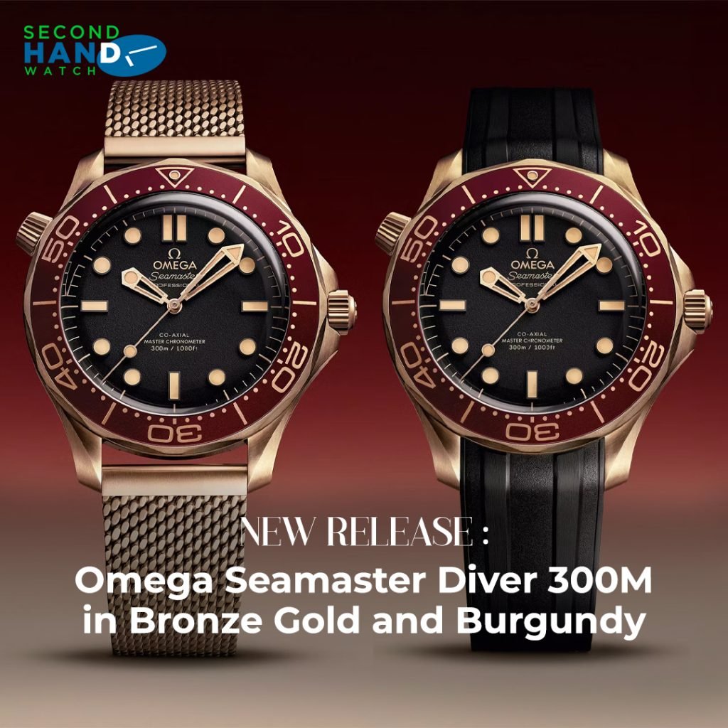 Omega Rilis Seamaster Bronze Gold dan Burgundy – Pusat Jam Tangan Mewah