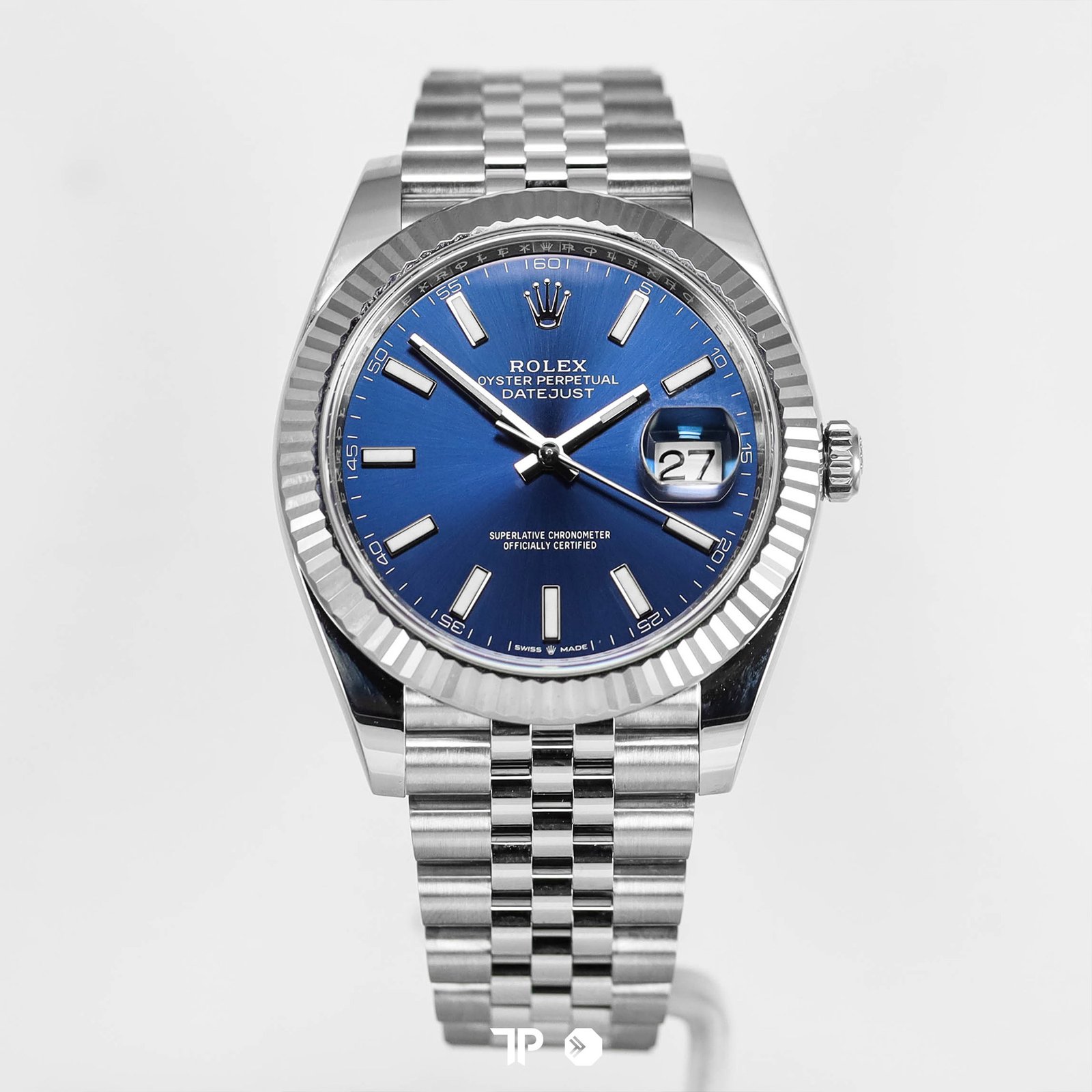 Rolex Datejust 41 Blue Dial Fluted Bezel Jubilee (2024) – Pusat Jam ...